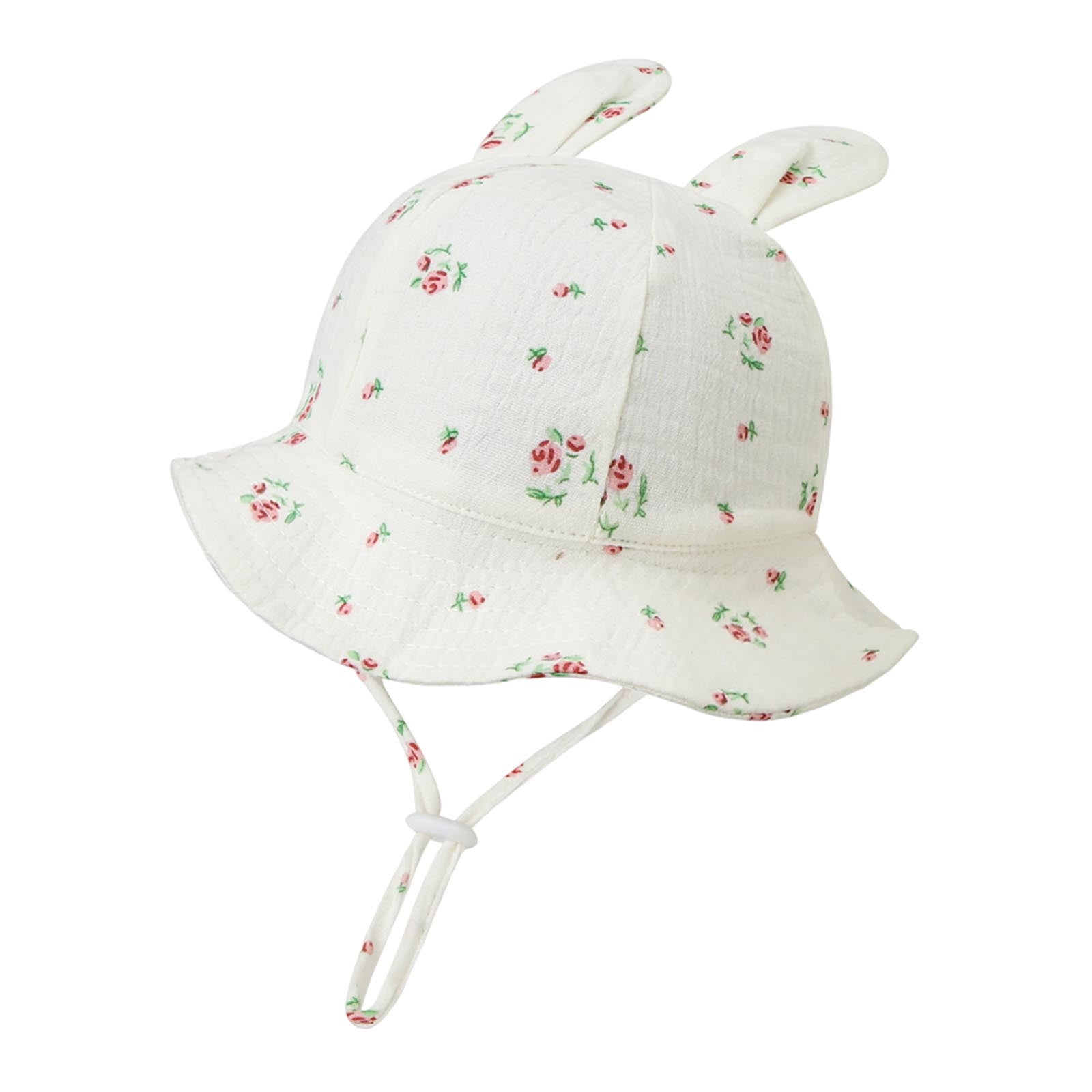 Delliss Kids Toddler Baby Sun Hat Cotton Bucket Hats with Cute Rabbit ...