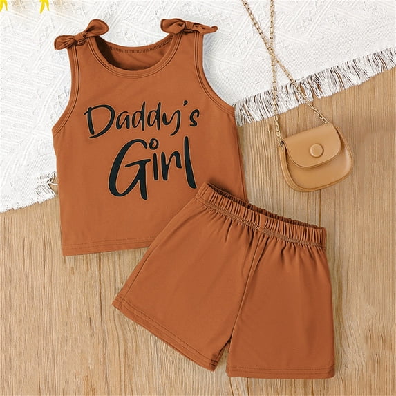 Delliss Little Toddler Kids Girl Print Clothes Set Summer Casual ...