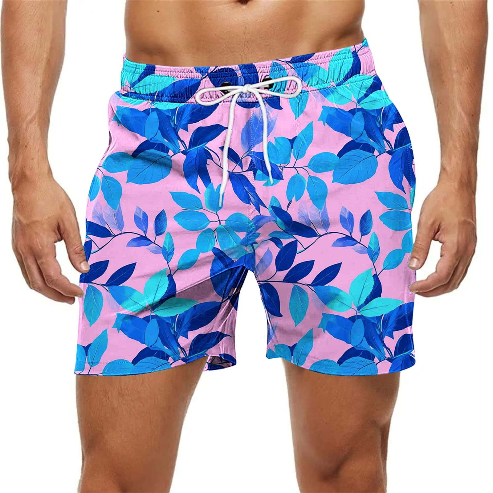 Delliss Men's Summer Fashion Shorts Casual Drawstring Beach Vacation ...