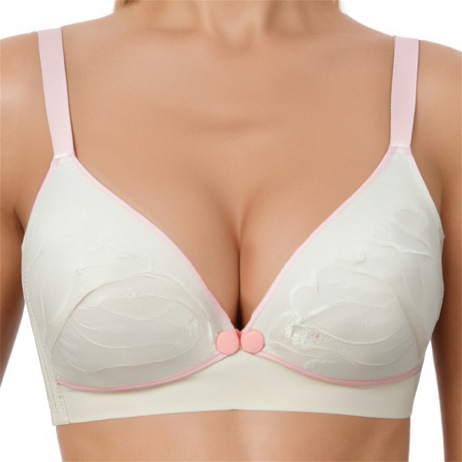 Delliss Nursing Bras for Breastfeeding Seamless V Neck Maternity Bra Women Pregnancy ...