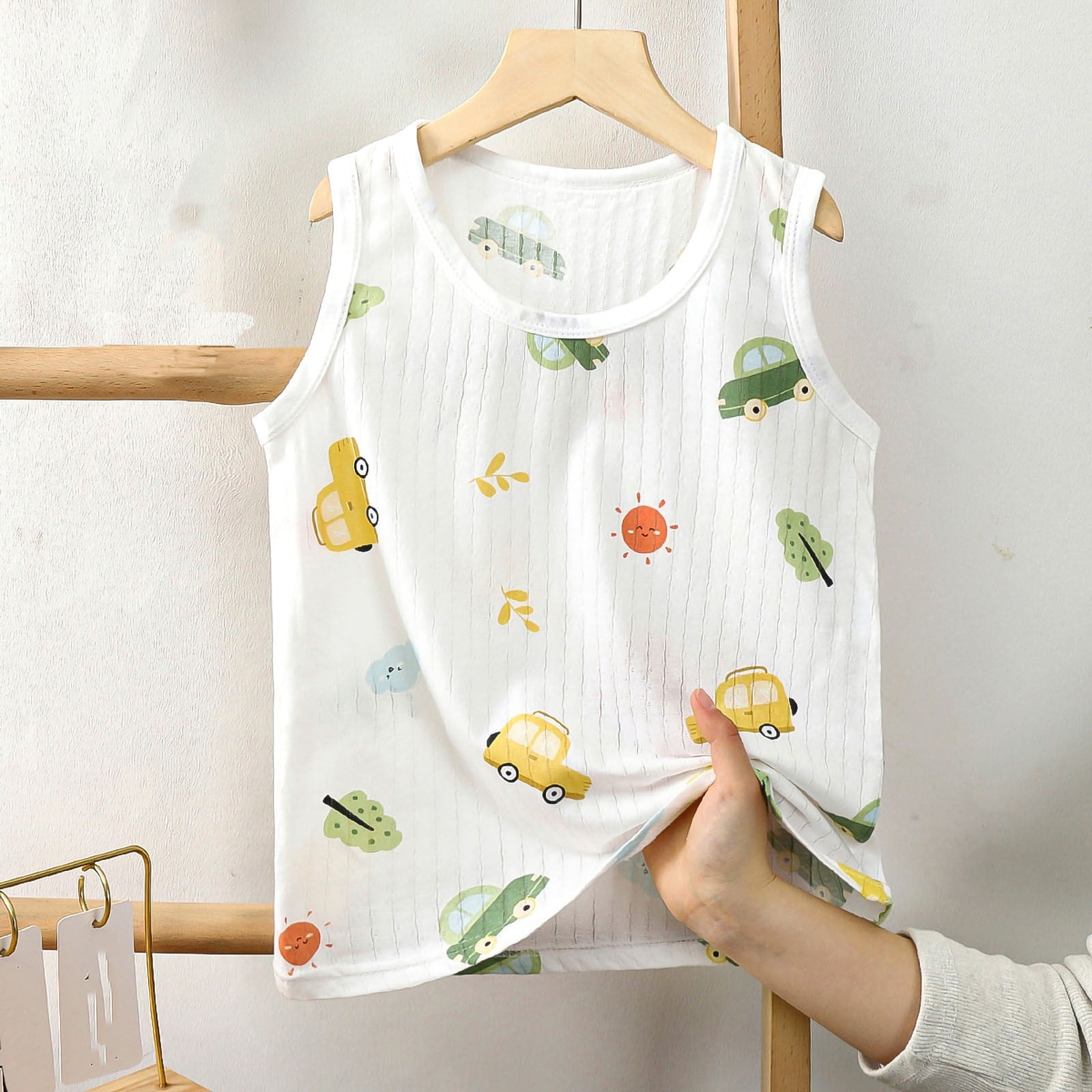 Delliss Ribbed Tank Tops for Girls Kids Summer Casual Cute Sleeveless ...