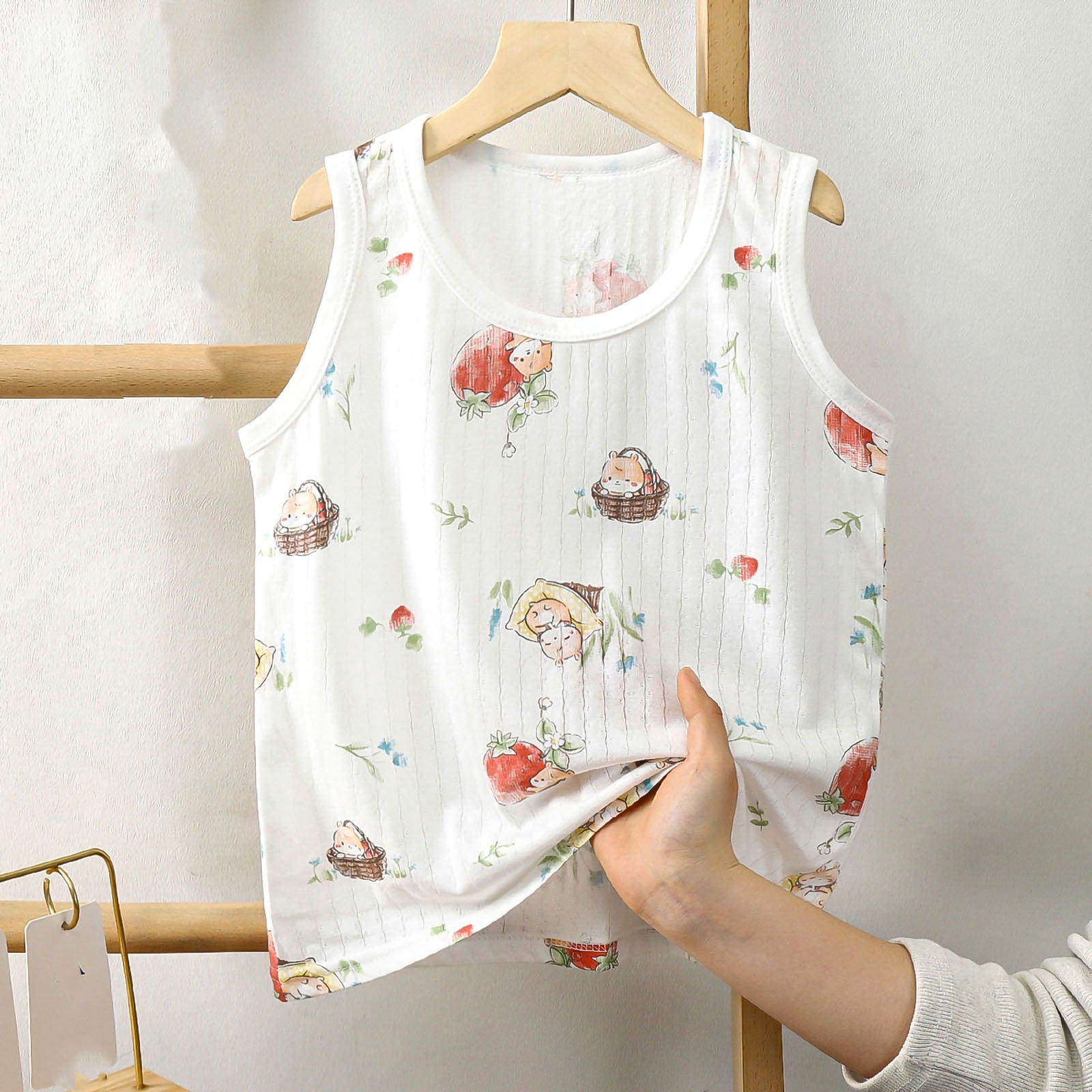 Delliss Ribbed Tank Tops for Girls Kids Summer Casual Cute Sleeveless ...