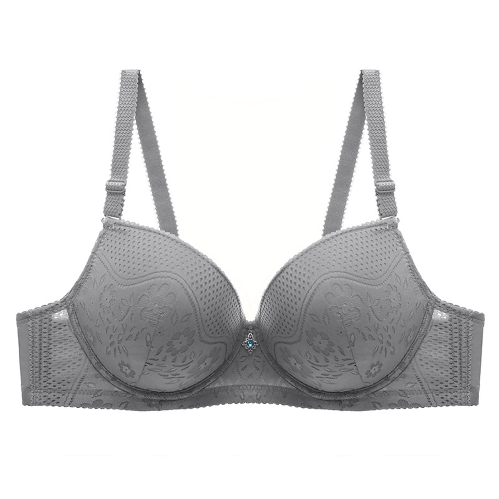 Delliss Underwire Bras For Woman Backless Trendy Balconette Bra Silver ...