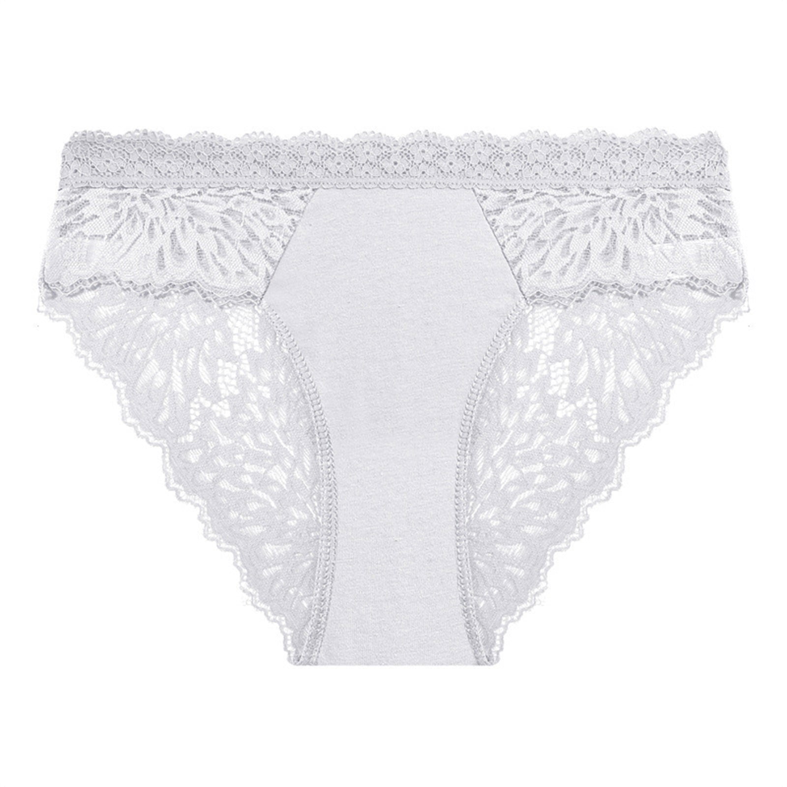 Delliss Women's Lace Bikini Brief Underwear Invisible Seamless Half ...