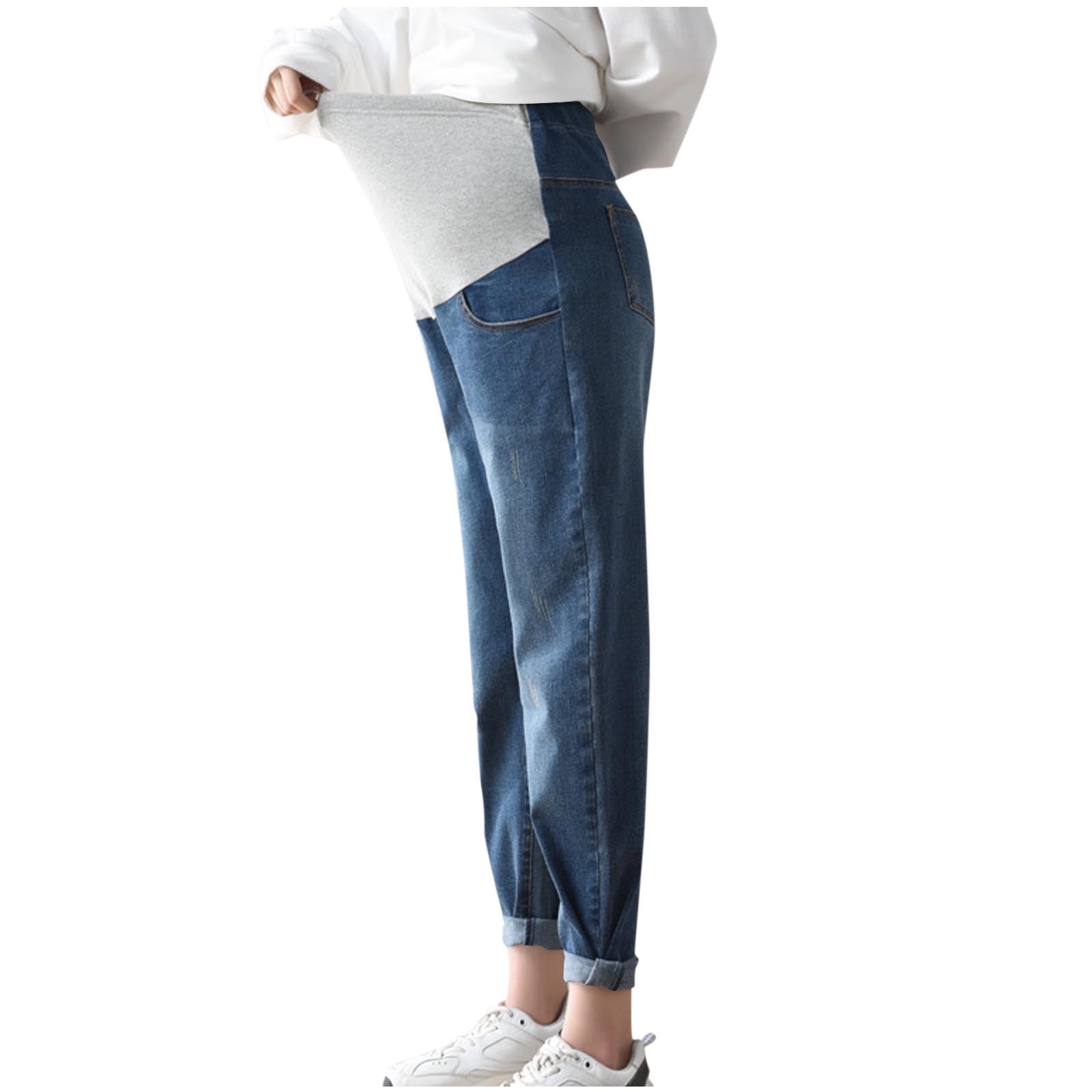 Delliss Women's Maternity Skinny Jeans Stretchy Denim Pants for ...