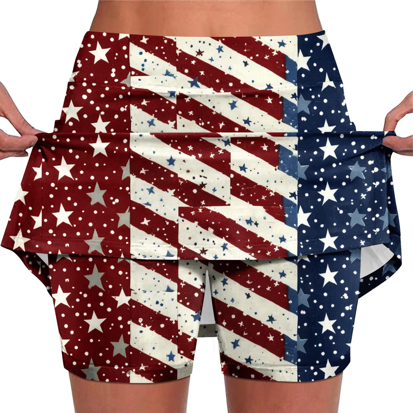 Delliss Women's Tennis Skirts With Lining Shorts Athletic High Waist ...