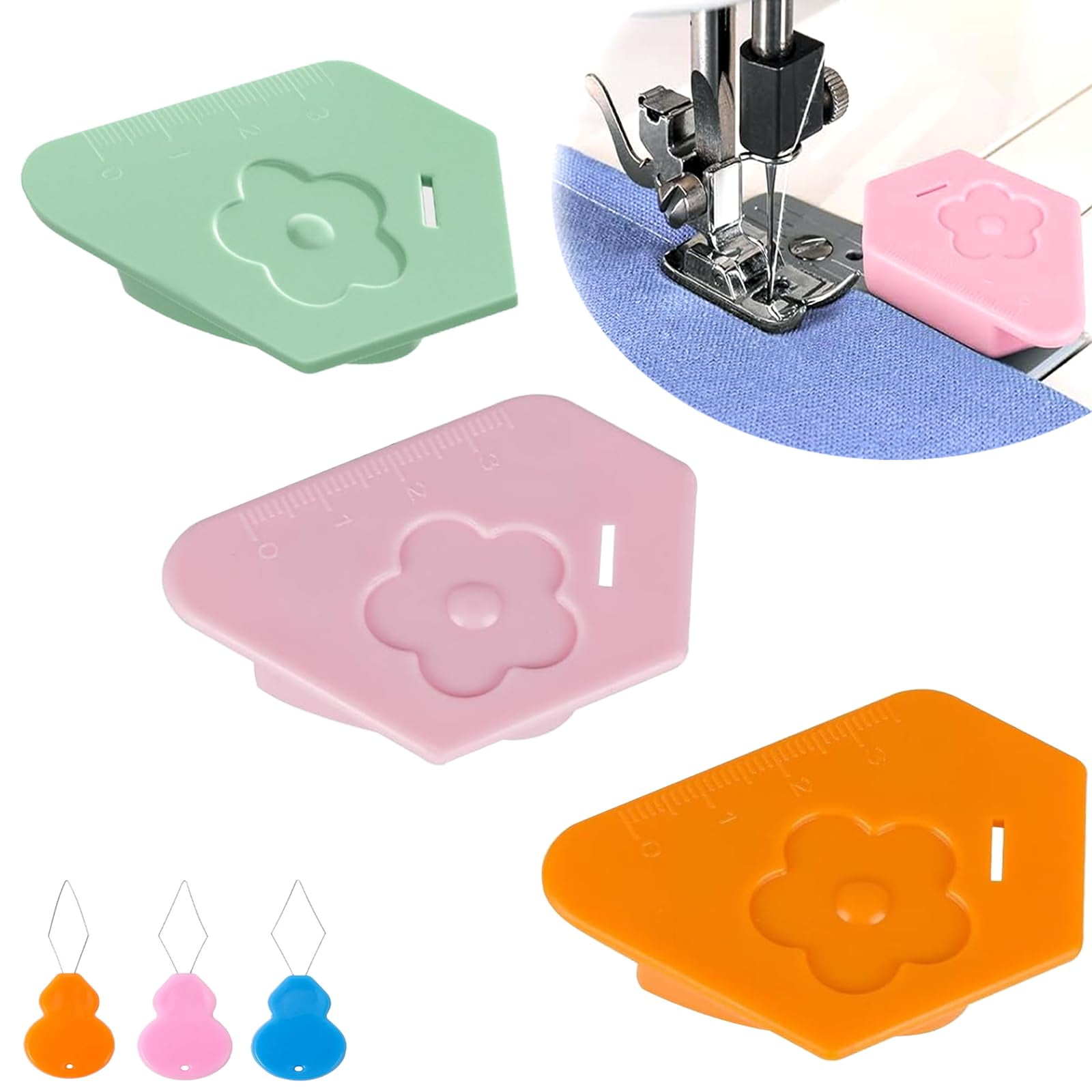 Delllala 3PCS Magnet Hem Guide for Sewing Machine，Upgraded ...