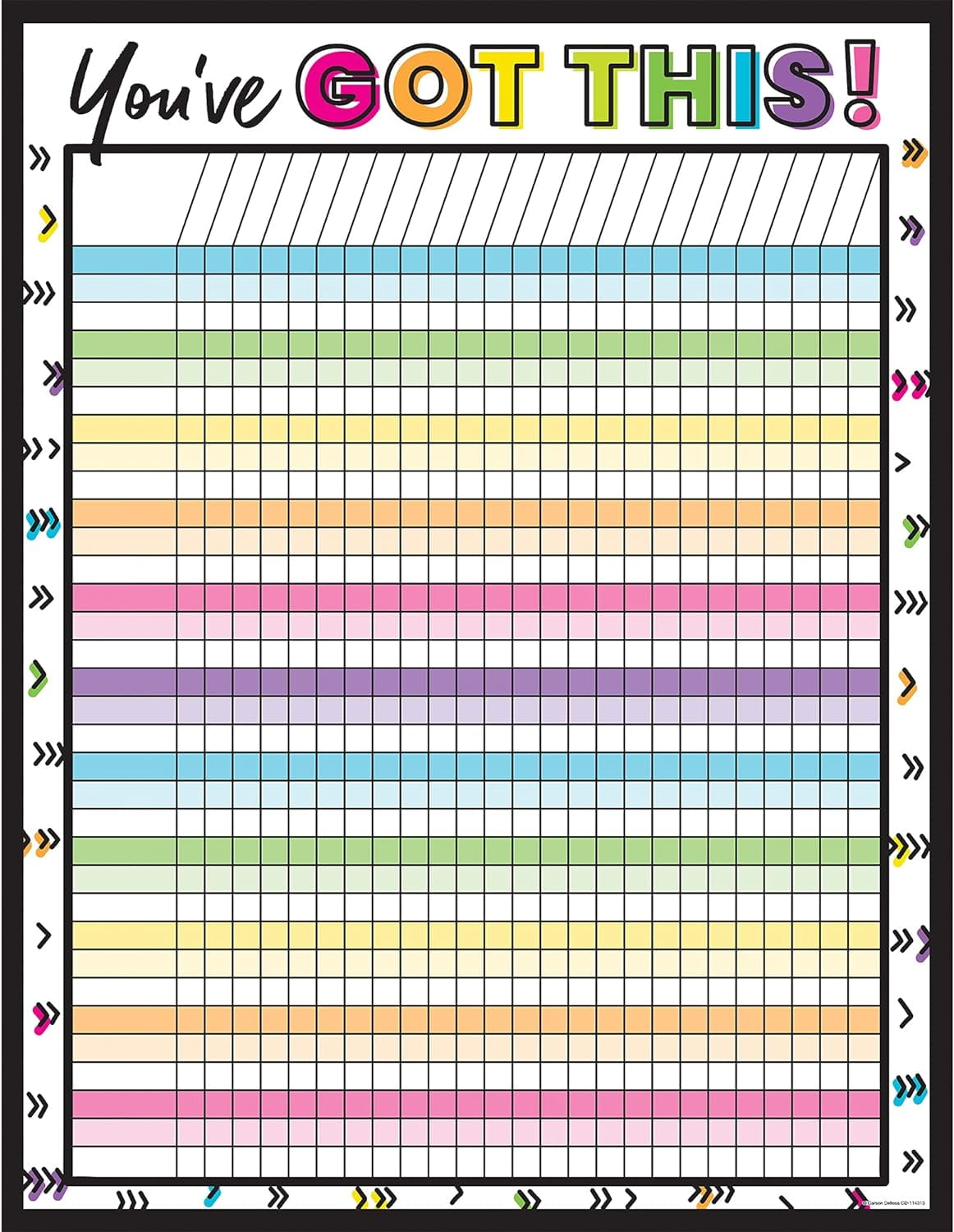 Dellosa Kind Incentive Chart, 17" x 22" Motivational for Tracking ...