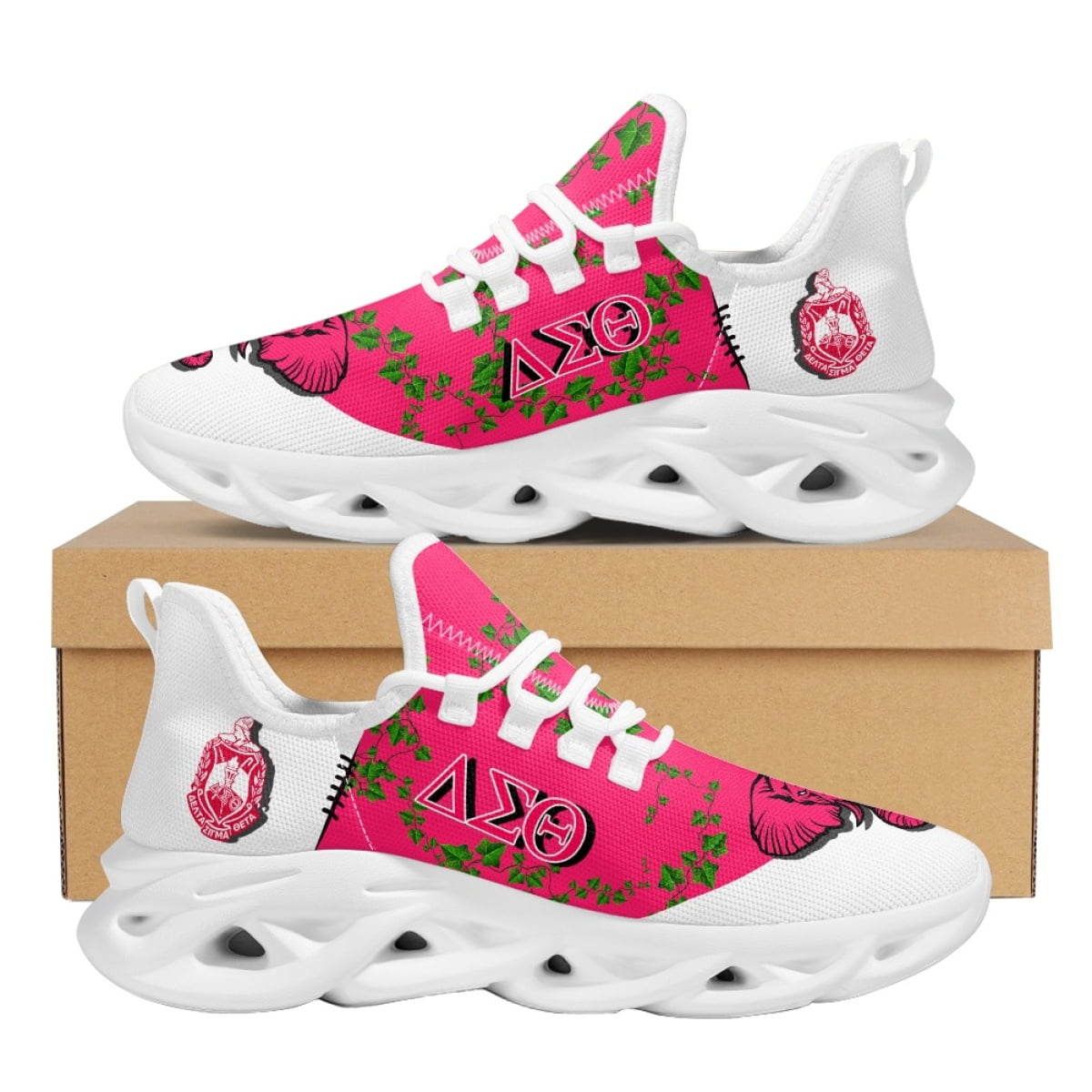 Dellta Sigama Theta Design Casual Sneakers for Women Light Mesh Spring ...