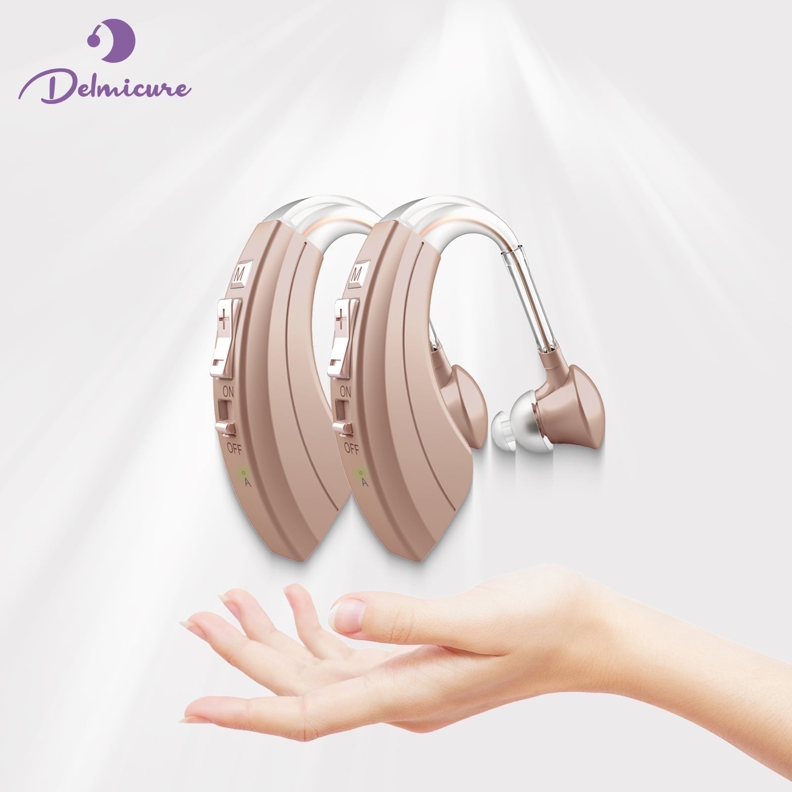 Delmicure Hearing Aids VHP-1220AX – BTE Hearing Aids with Dynamic Drive ...