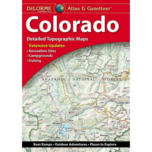 Delorme Atlas & Gazetteer: Detailed Colorado State Road Map - Walmart.com