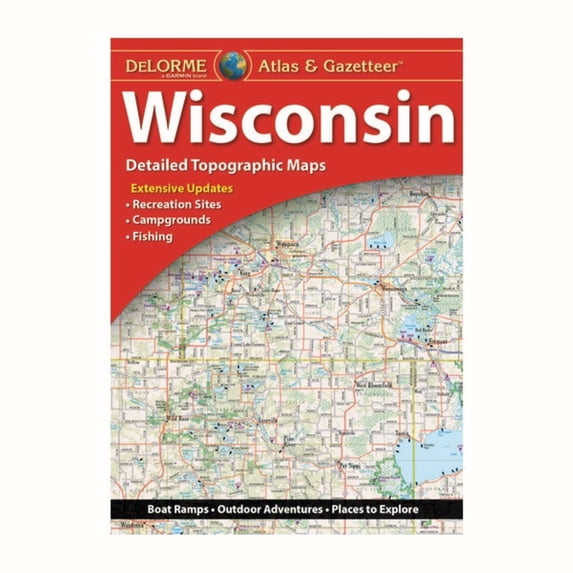 Delorme Atlas & Gazetteer: Wisconsin (Paperback) - Walmart.com