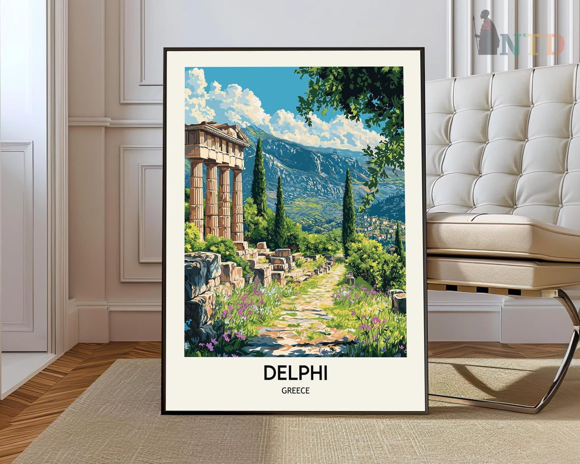 Delphi Art, Delphi Artwork, Delphi Map, Delphi Photo, Delphi Poster, Delphi Print, Delphi Travel ...