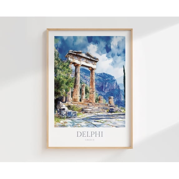 Delphi Greece Wall Art Home Decor Poster Poster, Unframed Size 24x36 - Walmart.com