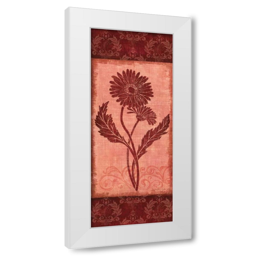 Delphine Corbin 8x14 White Modern Wood Framed Wall Art Titled - Daisy ...