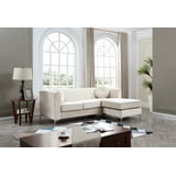 Delray Sectional Sofa Chaise - Ivory - Walmart.com