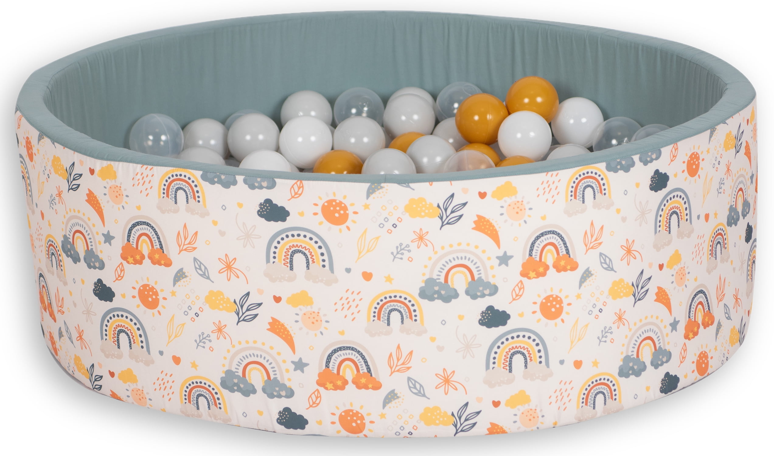 Delsit Kids Foam Ball Pit - Indoor Play Ball Pool for Toddlers and ...