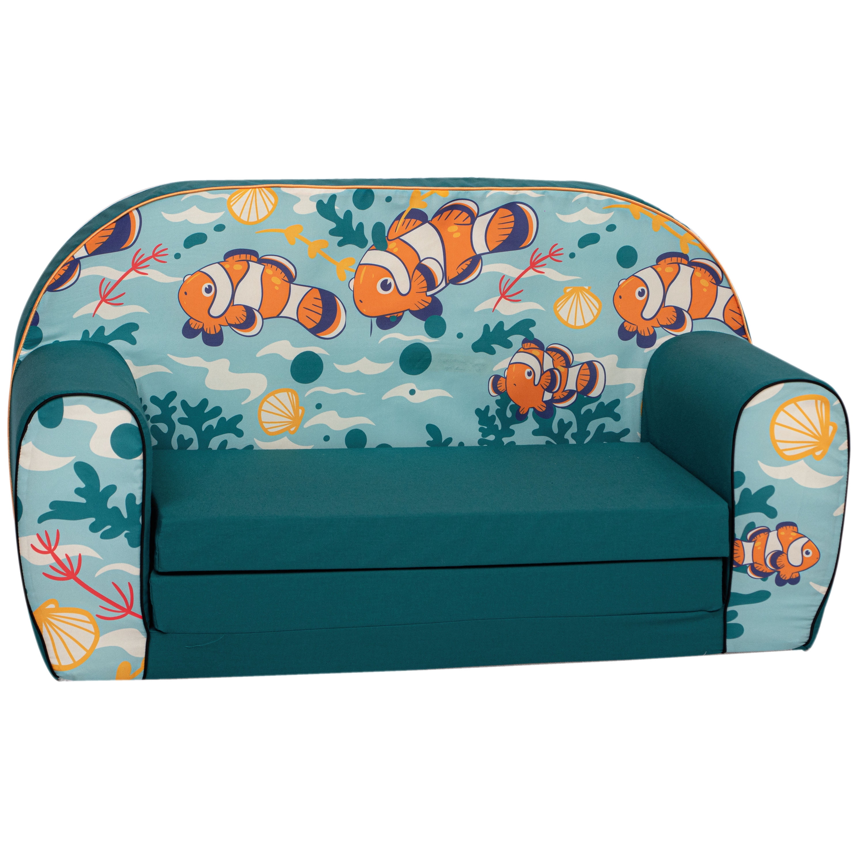 Delsit Toddler Couch & Kids Sofa - European Made Children's 2 in 1 Flip ...