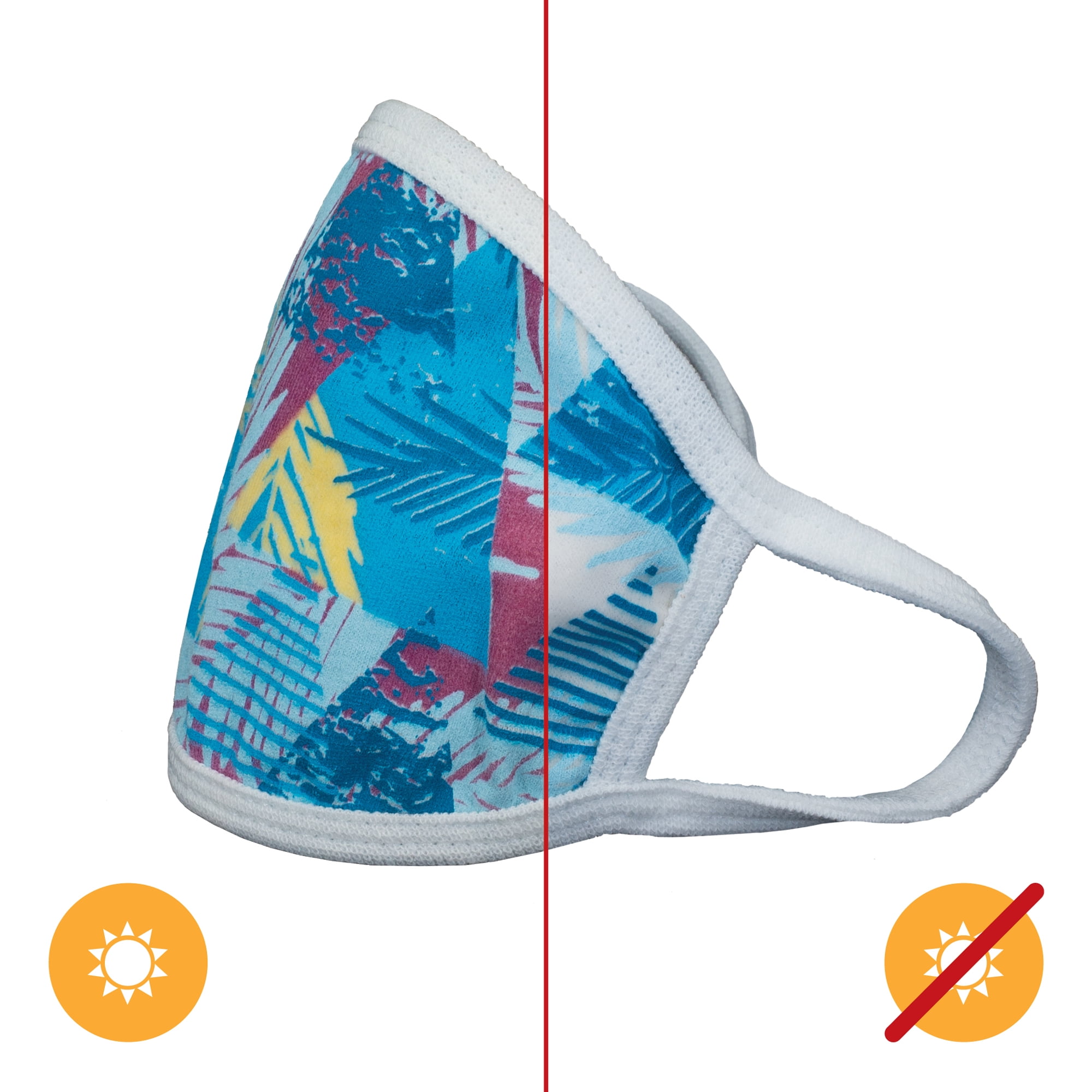 Delsol Color-Changing Face Mask - 80s Triangle - Walmart.com