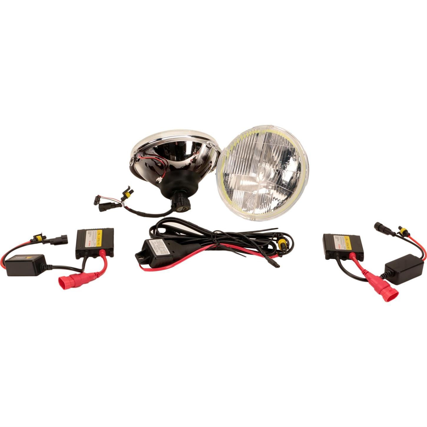 Delta 01-1189-HIDH Classic 7 In HID Hi/Lo Beam Headlights, Turn Signals ...