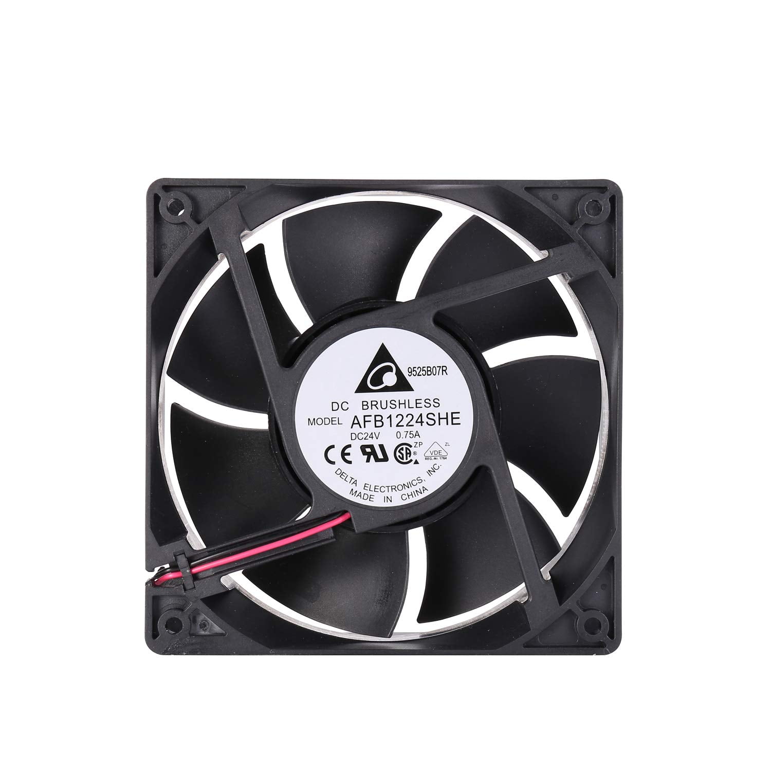 Delta 120mm High CFM RRF12 Fan AFB1224SHE 24V DC 120mm 3Pin 2 Wire PC ...