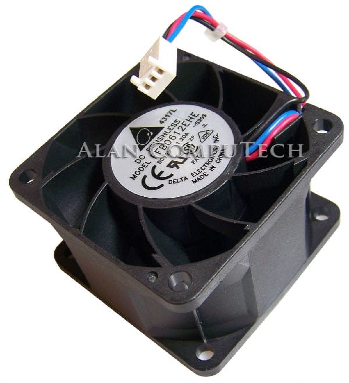 Delta 12v DC 1.20a 60x40mm 3-Wire Fan FFB0612EHE-S90S Brushless ...