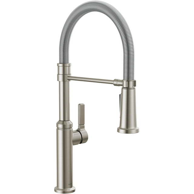 Delta 18829-Dst Rhett 1.8 GPM Single Hole Pre-Rinse Pull Down Kitchen ...