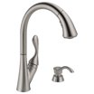 Delta Marca One Handle Black Pulldown Kitchen Faucet - Walmart.com