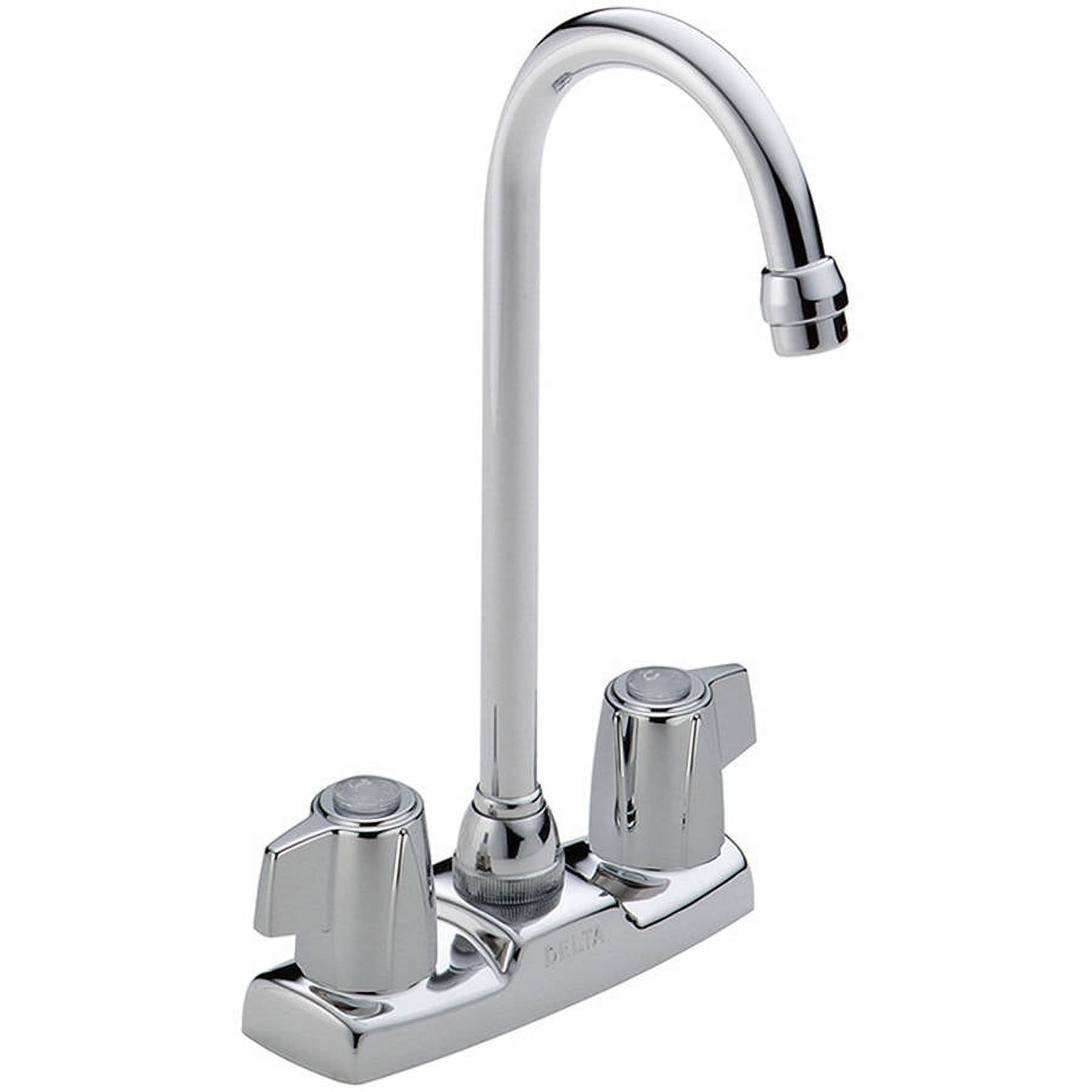 Delta 2171LF Classic Bar Faucet with Two Blade Handles, Chrome ...