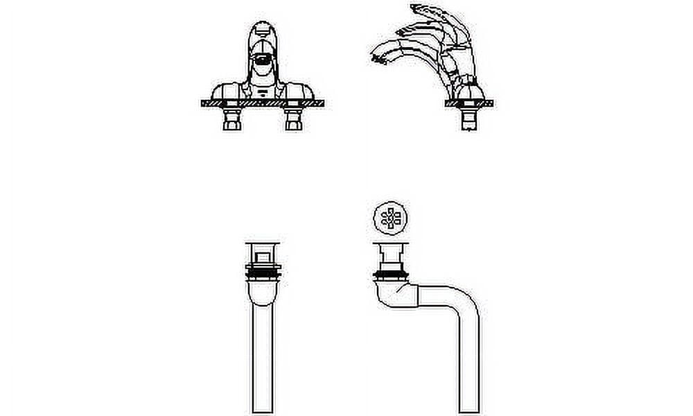 Delta 22C531 Single Handle 1.5GPM Bathroom Faucet - Chrome - Walmart.com