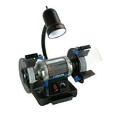 Delta, Variable Speed Grinder, 6 inch, Work Light, with 2 Grits ...