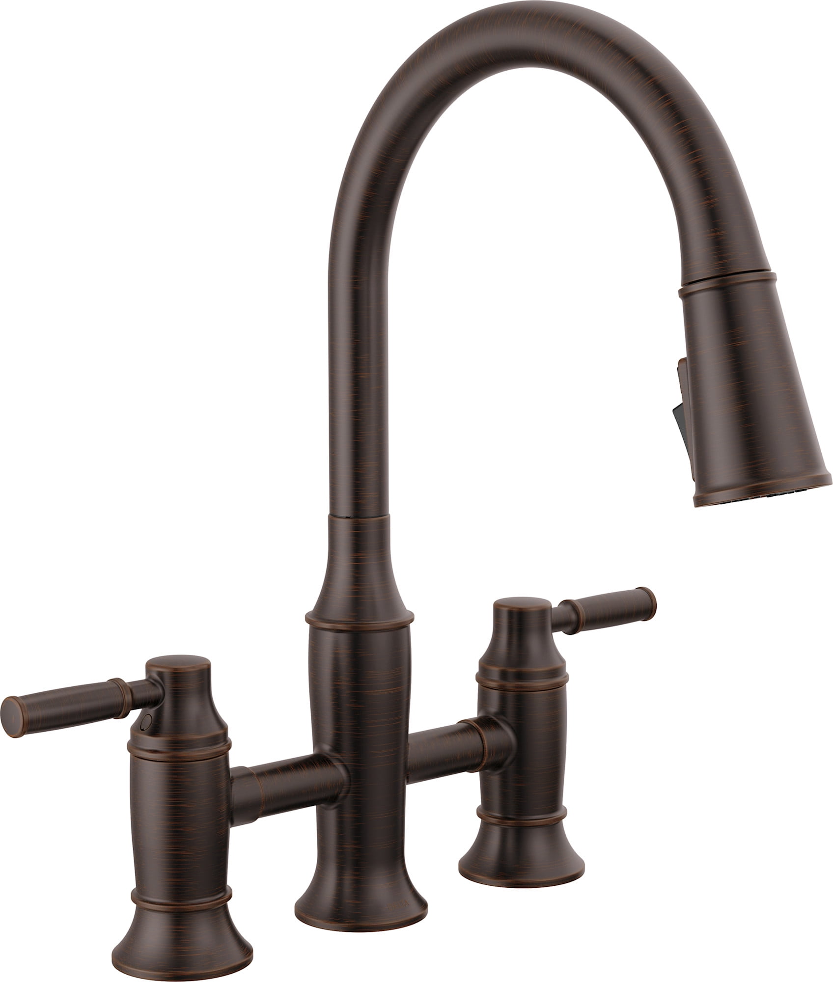 Delta 2384L-Dst Renaldi 1.8 GPM Bridge Kitchen Faucet - Bronze ...