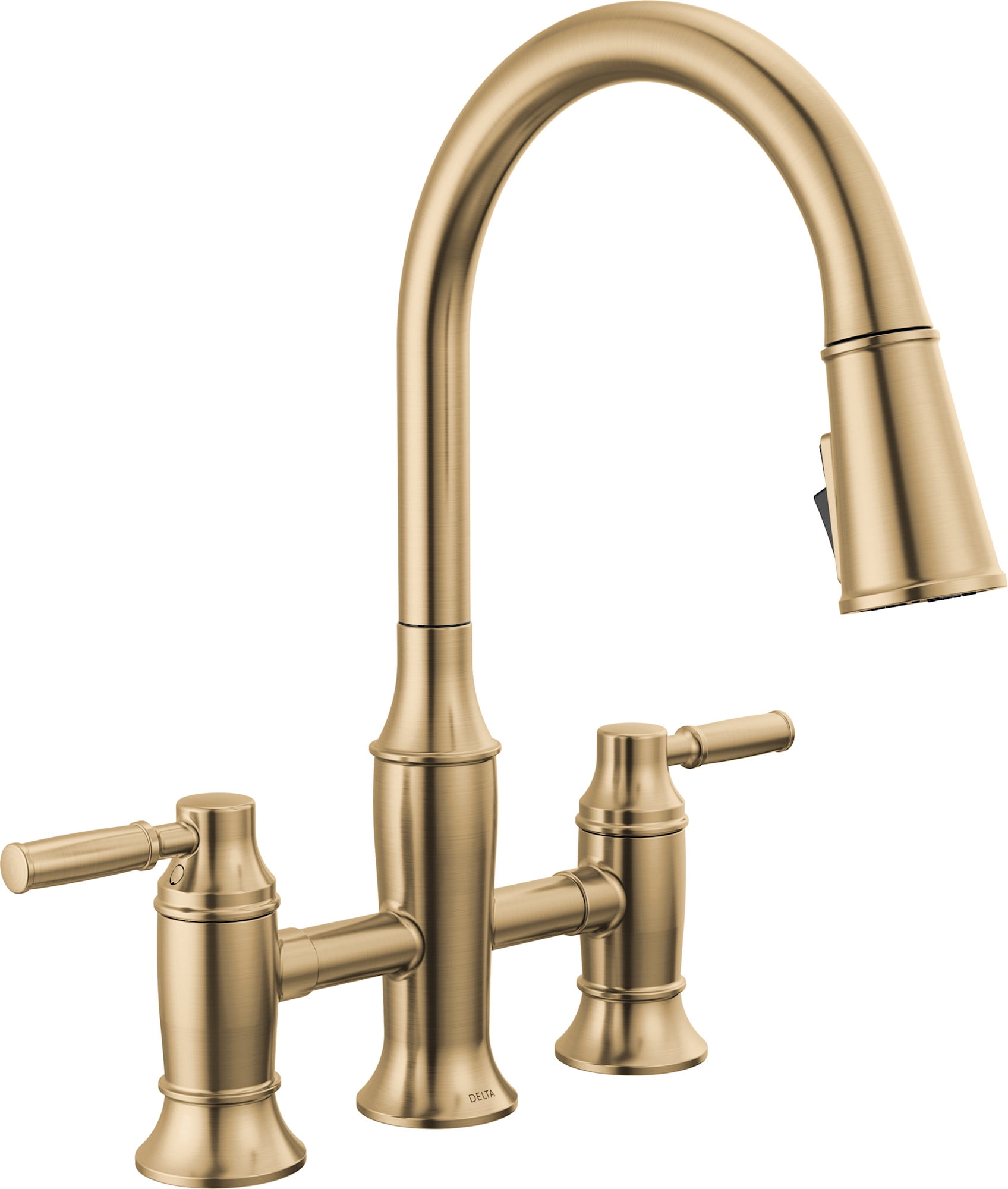 Delta 2384L-Dst Renaldi 1.8 GPM Bridge Kitchen Faucet - Lumicoat ...
