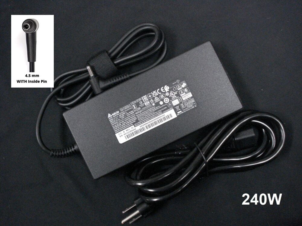 Delta 240W Laptop Charger for MSI 957-15CK1P-101 ADP-240EB D 4.5*3.0mm Adapter - Walmart.com
