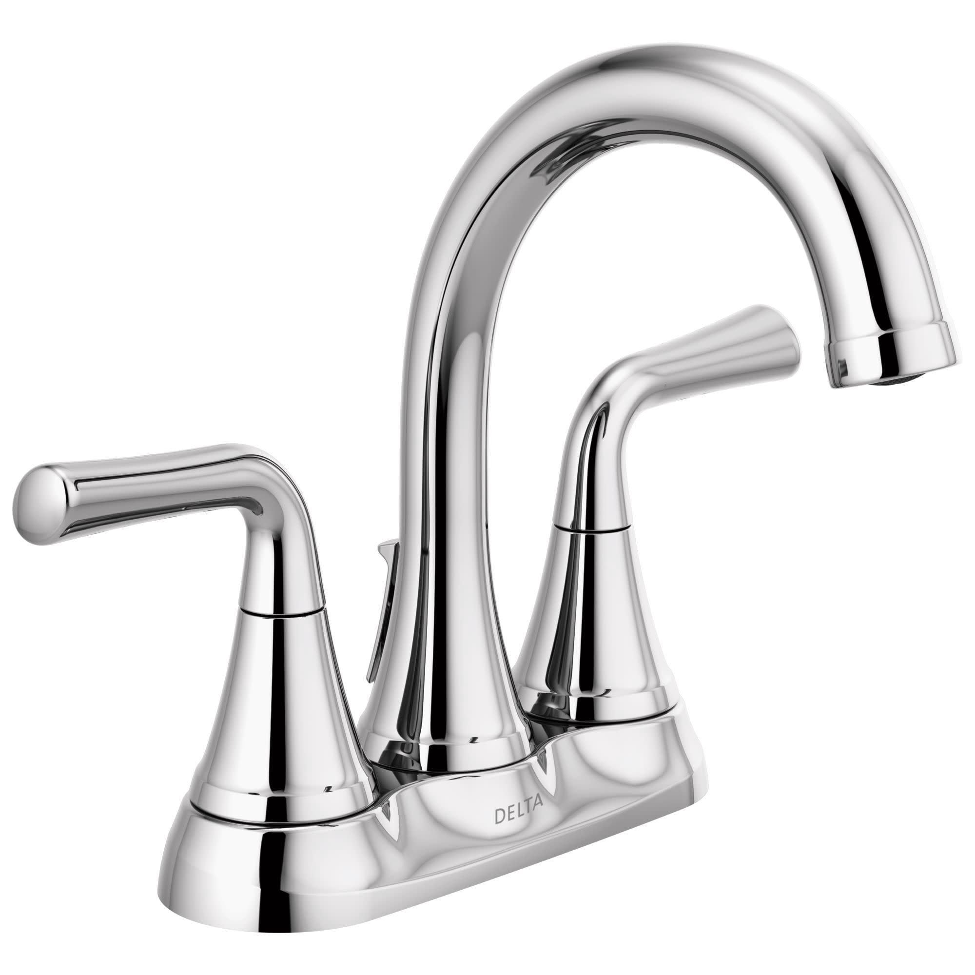 Delta 2533Lf-Mpu Kayra 1.2 GPM Centerset Bathroom Faucet - Chrome ...