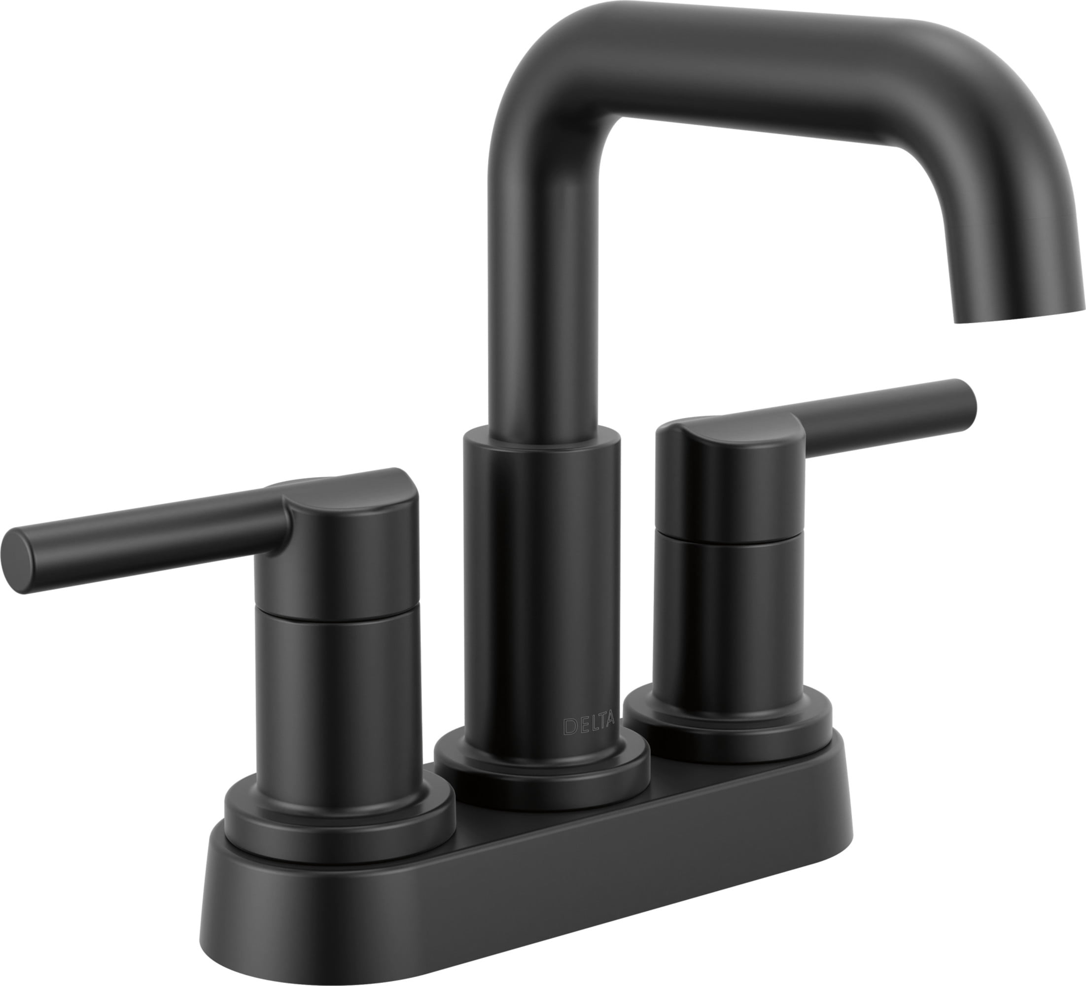 Delta 25849Lf Nicoli 1.2 GPM Centerset Bathroom Faucet - Black ...
