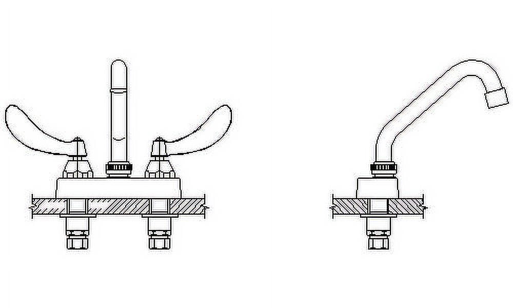 Delta 27C4324 Double Handle 1.5GPM Ceramic Disc Bathroom Faucet ...
