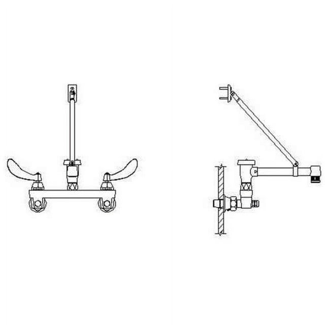 Delta 28C2384 Commercial Ceramic Disc Wallmount Utility Faucet with ...