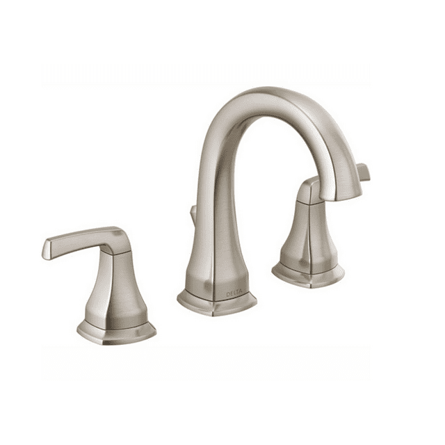 Delta Portwood 8-inch Widespread 2-Handle Bathroom Faucet with Spotshield, Brushed Nickel Finish ...