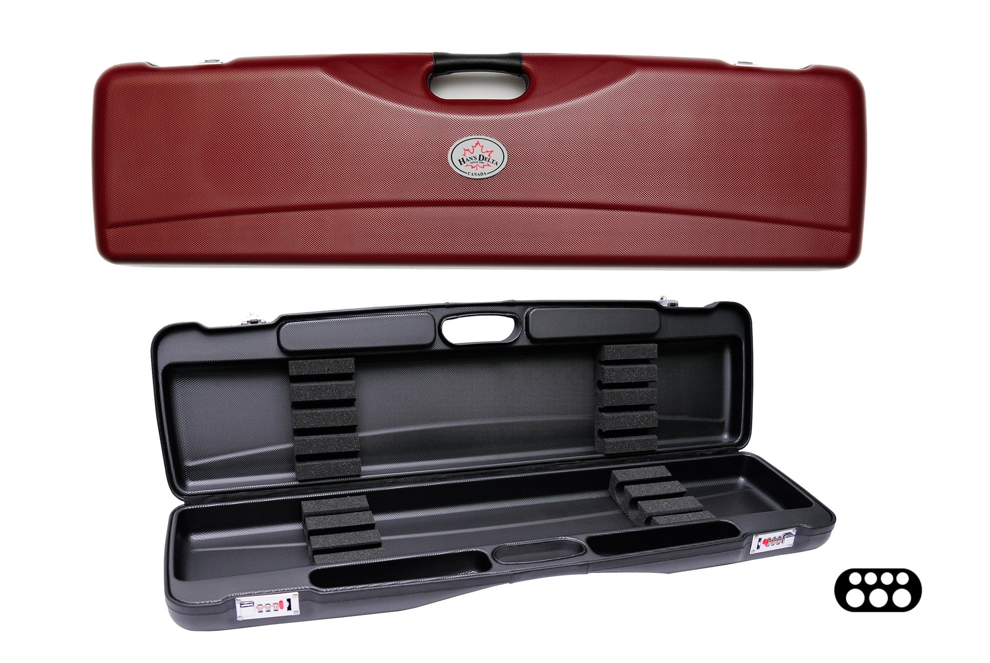Delta 3x4 RED COLUMBIA Case - Hardshell LONGONI NO - Locking Pool Cue ...