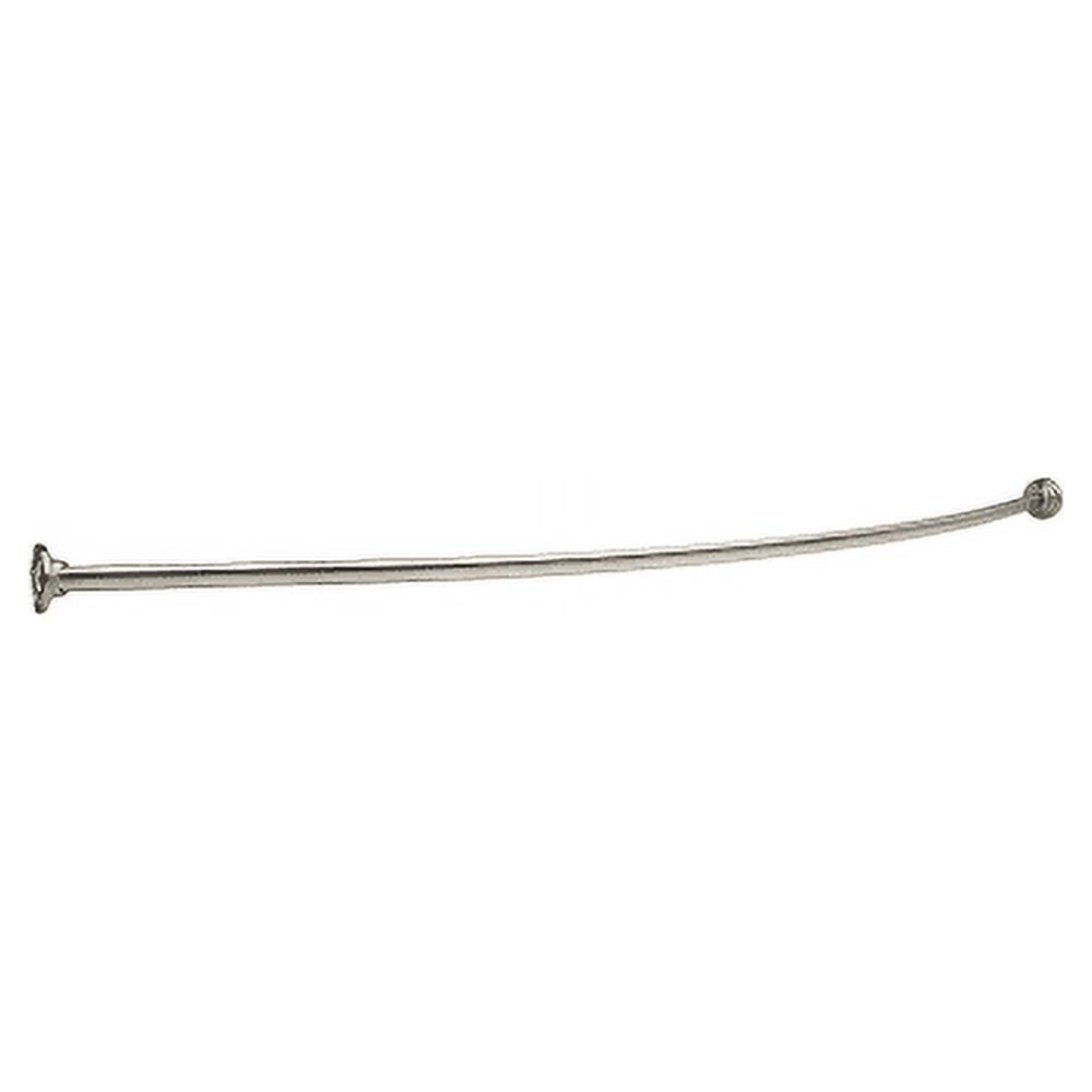 Delta 42205-SS 1x5 ft Shower Rod with Brackets 6 inch Bow, Brushed ...