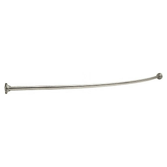 Delta 42205-SS 1x5 ft Shower Rod with Brackets 6 inch Bow, Brushed ...
