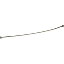 Commercial Other: 1-1/4" x 6' Metal Shower Rod with Flanges, Concealed ...