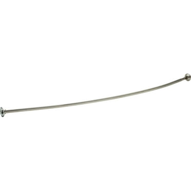 Commercial Other: 1-1/4" x 6' Metal Shower Rod with Flanges, Concealed ...