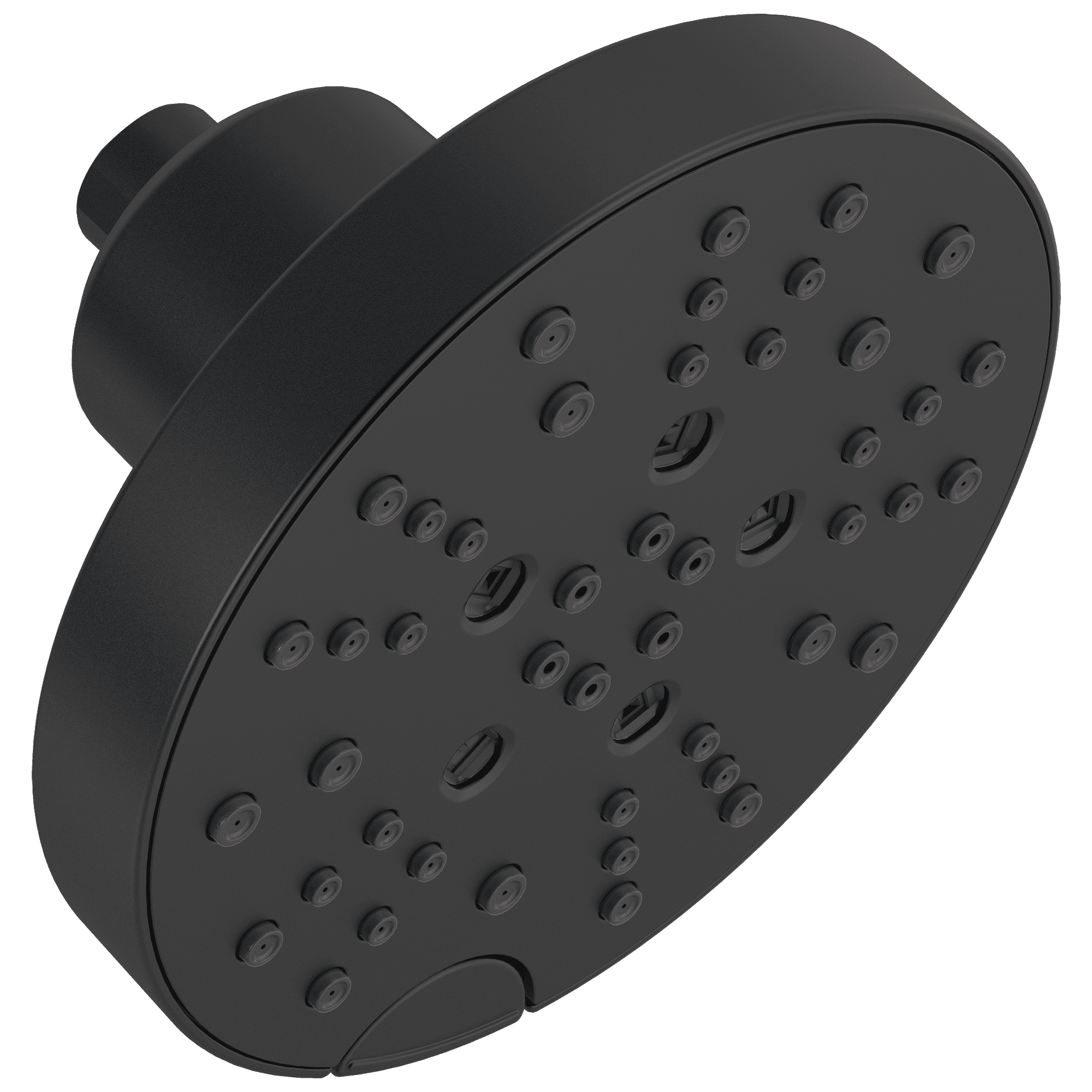 5-Spray H2Okinetic® Contemporary Raincan Shower Head in Matte Black ...