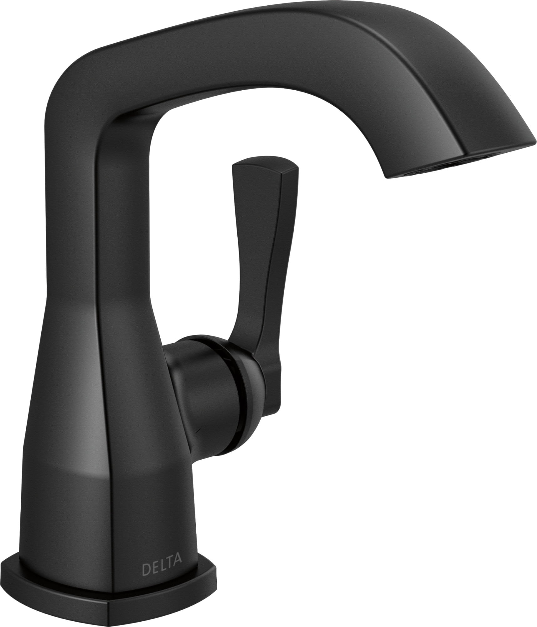 Delta 576-Lpu-Dst Stryke 1.2 GPM Single Hole Bathroom Faucet - Black ...