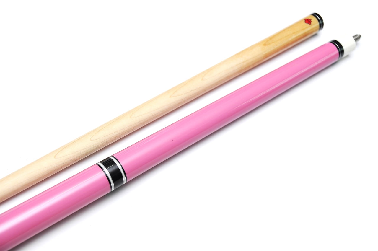 Delta 58 in. NT-JB-1 Jump/Break 3-Piece Canadian Maple Pink Pool Cue ...