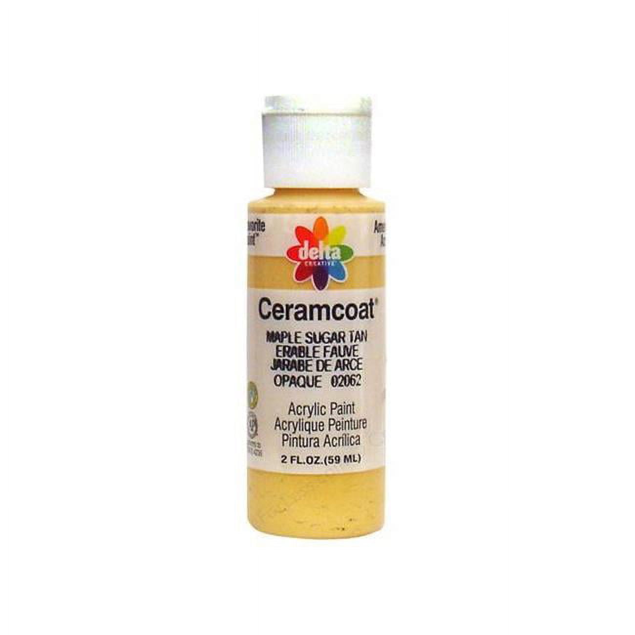 Delta 640020 2 Ounces Ceramcoat Acrylic Paint - Maple Sugar Tan-Opaque ...