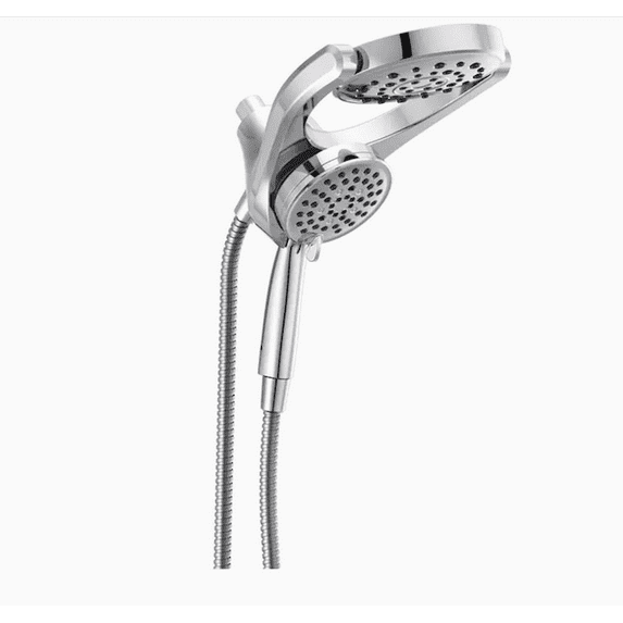 Delta 75698D HydroRain Two-in-One 4-Spray 6" Fixed & Handheld Shower ...