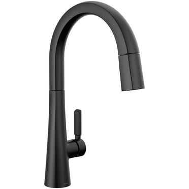 Contemporary Wall-Mount Pot Filler in Matte Black 1165LF-BL - Walmart.com